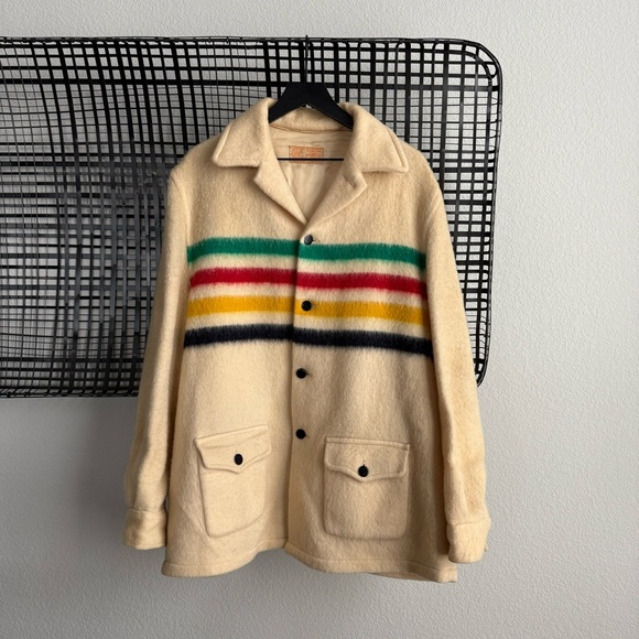 Hudson’S Bay | Jackets & Coats | Vintage 96s Hudsons Bay Wool Blanket ...